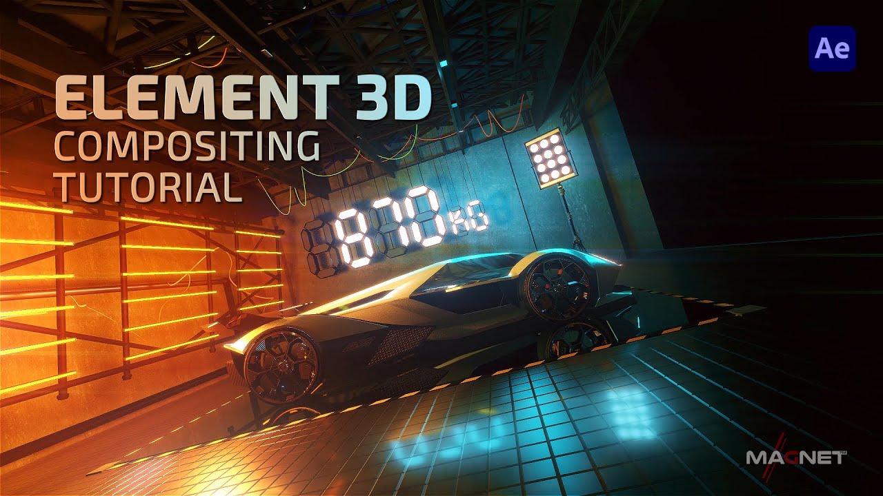 超帅，赛博朋克风超炫跑车E3D场景模型，附E3D场景合成流程 - 我的网站