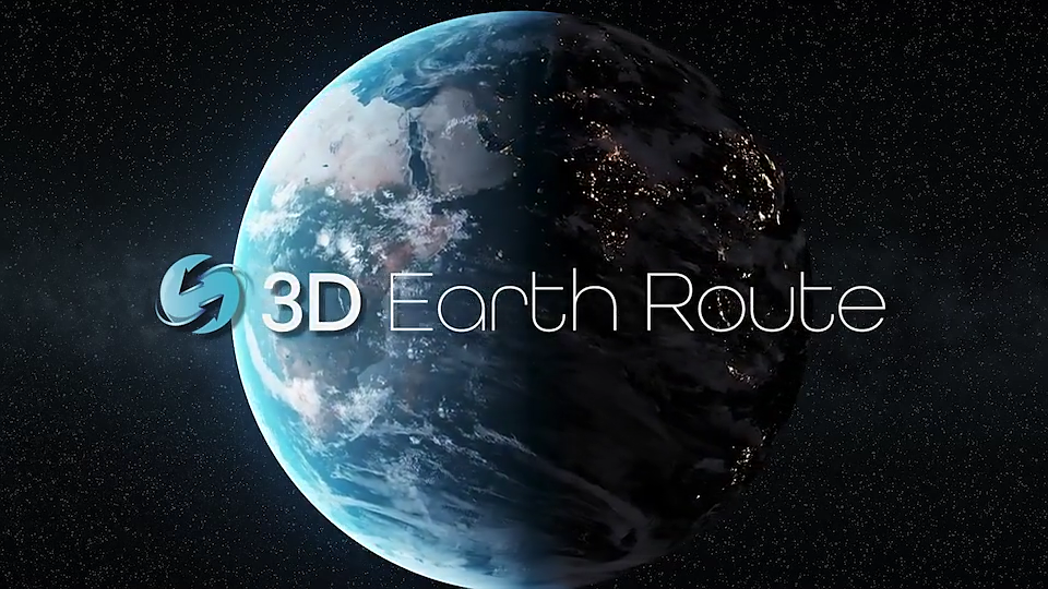 三维地球自定义坐标定位导航连线展示动画3D Earth Route - 我的网站