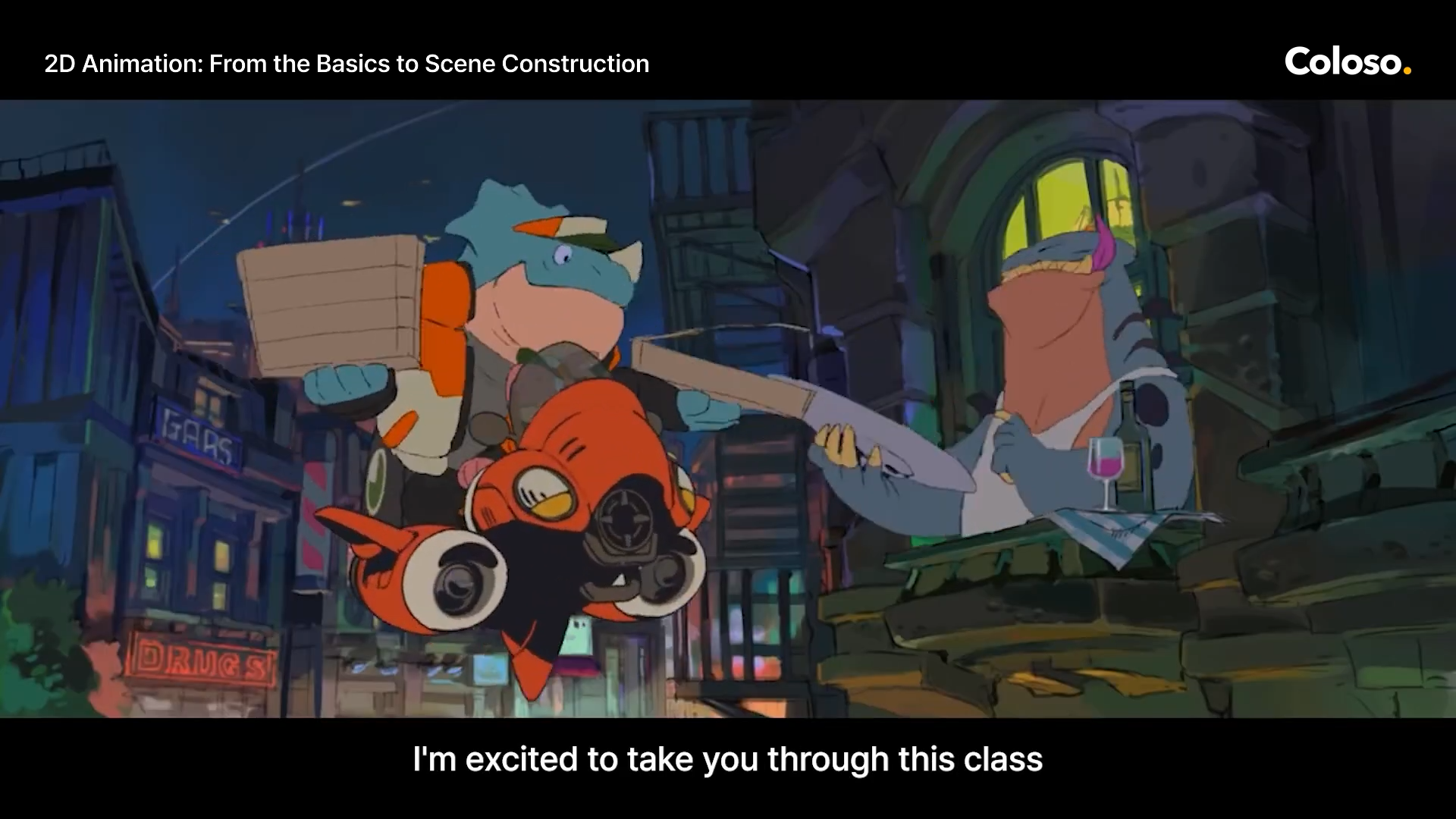 Coloso系统2D原创动画从入门到精通教程，CSP+AE二维场景卡通动画 - 我的网站
